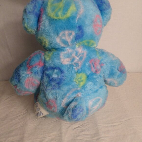 Build-A-Bear | Toys | Build A Bear Blue Tie Dye Teddy Bear With Peace ...